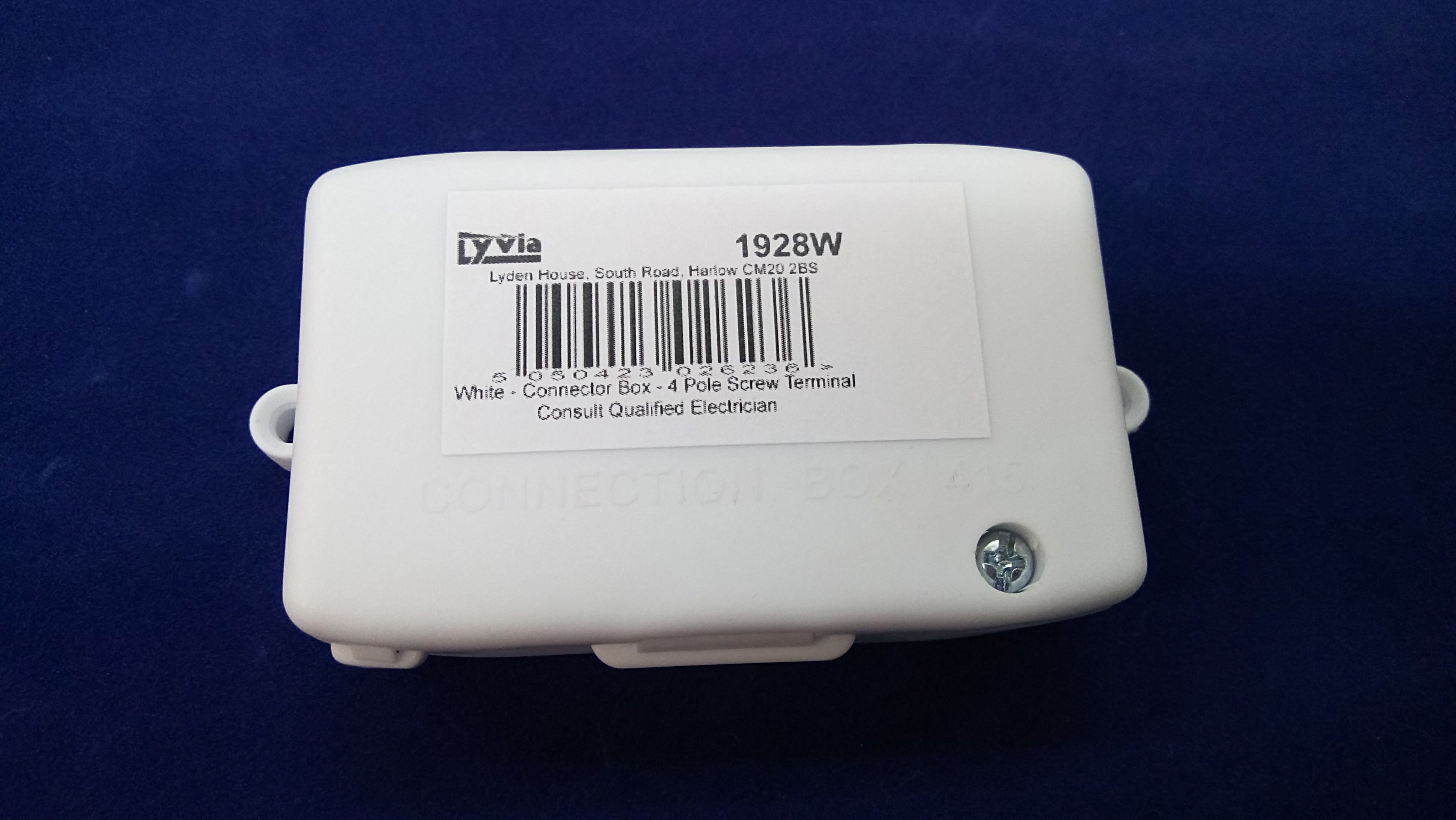 Dencon Accessories - JUNCTION CONNECTION BOX, WHITE WITH 4 TERMINALS. 24A