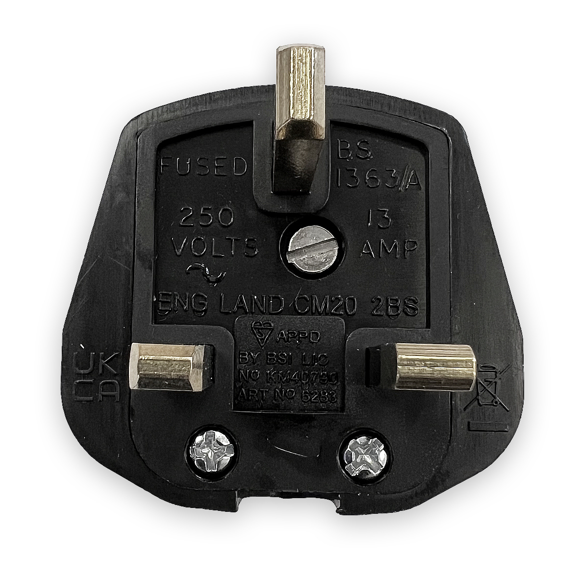 Dencon Accessories - 13A BLACK RUBBER PLUG