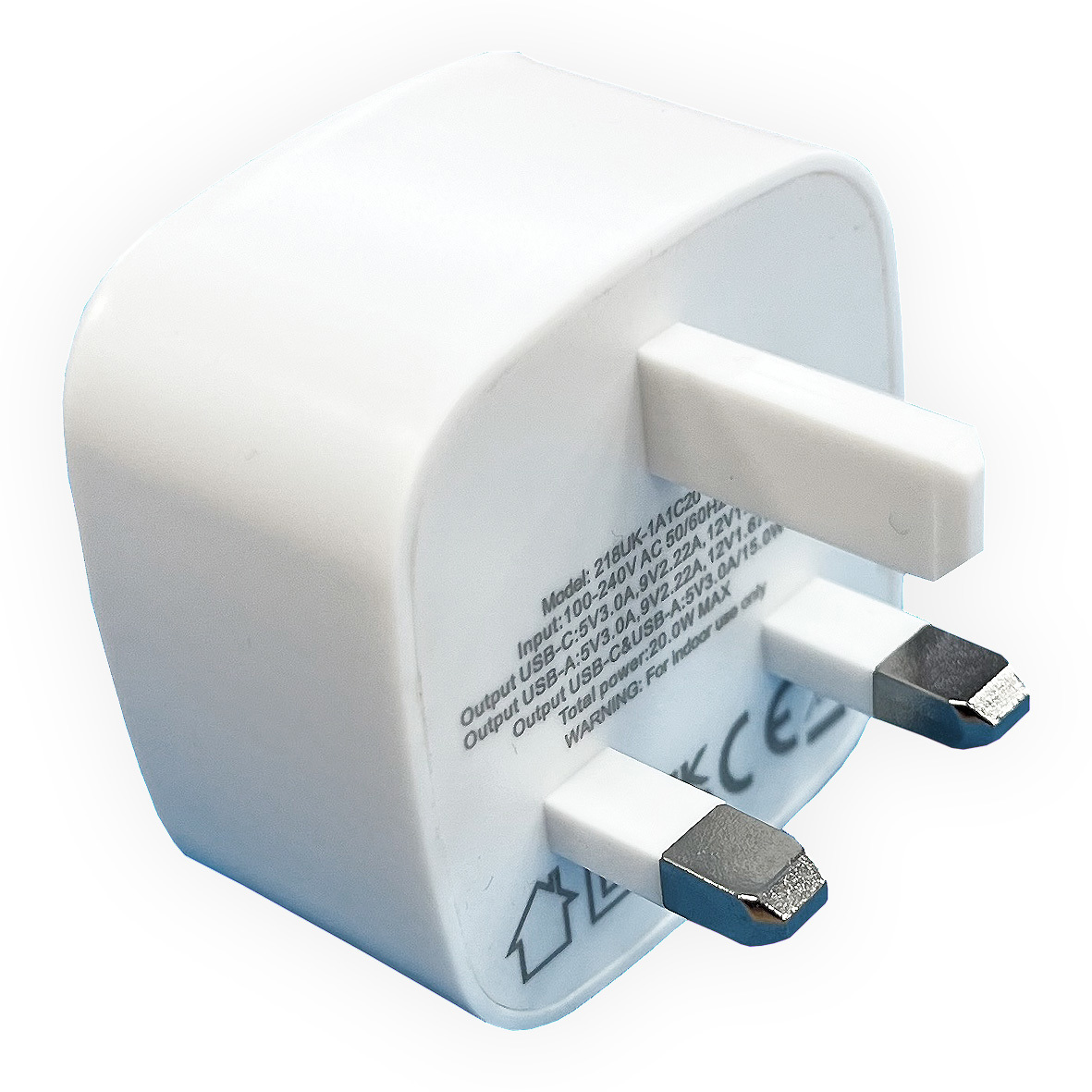 Dencon Accessories - Wall Charger UK Plug + USB A/C PD20W Fast Charger